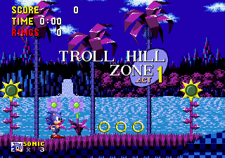 Play Sonic in Troll Island (Beta) On My Emulator Online
